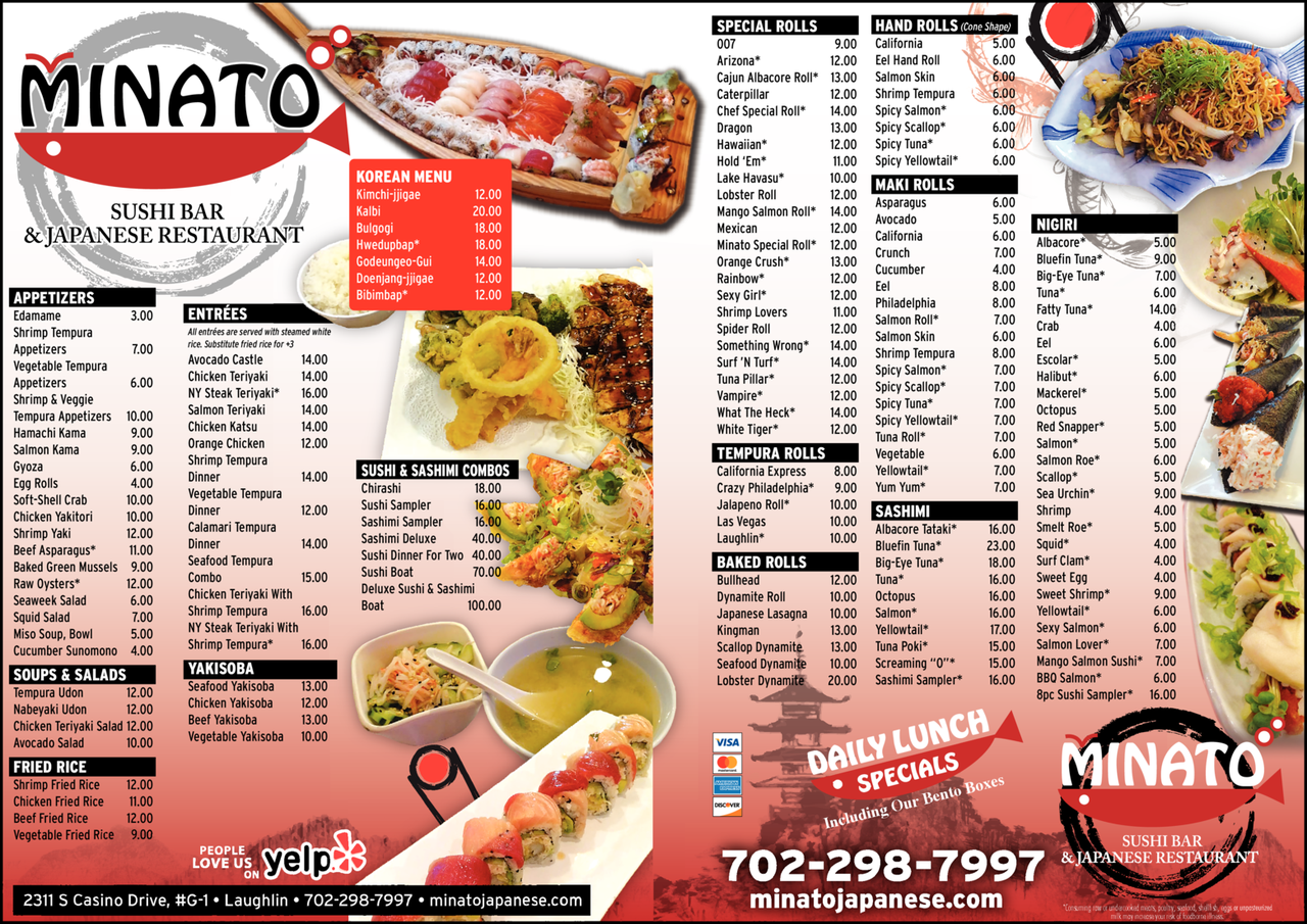 Minato Sushi Bar & Japanese Restaurant - Laughlin, NV | Mohave Local