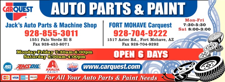 CarQuest / Jack's Auto Parts & Machine Shop - Lake Havasu City, AZ ...